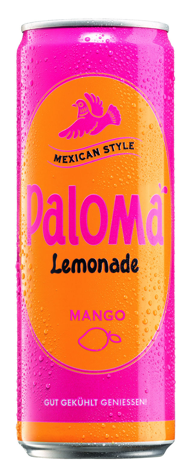 PALOMA Lemonade Mango: BORCO erweitert PALOMA-Range - Mercurio Drinks